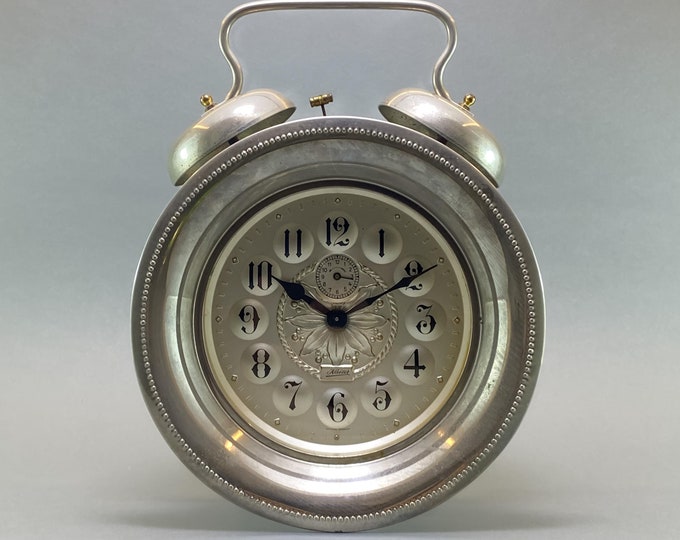 1950s Kaiser Table Clock, Vintage Big Size Mechanical Alarm Clock, Rare ...