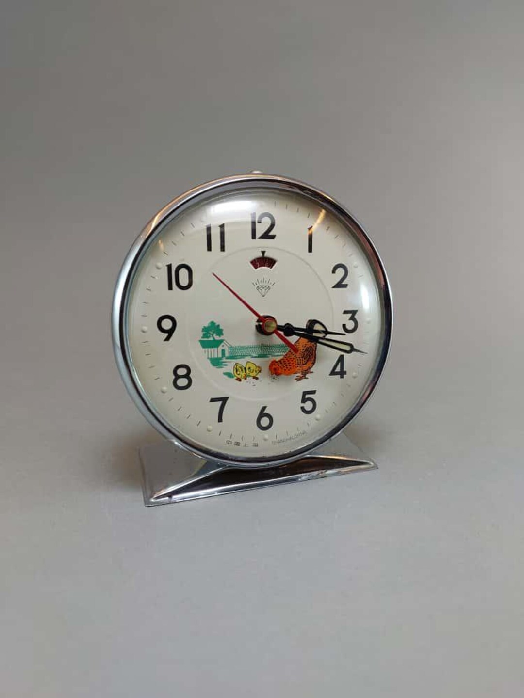 1970s Chicken Illustration Alarm Clock: Vintage Farmhouse Decor - Etsy