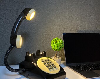 1960s Telephone Lamp, Vintage Rotary Phone Lamp, Restored Unique Home ...