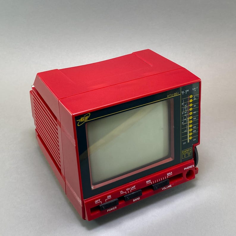 1980s Pop Art Television With Radio, Vintage Mini TV, Rare, Collectible ...