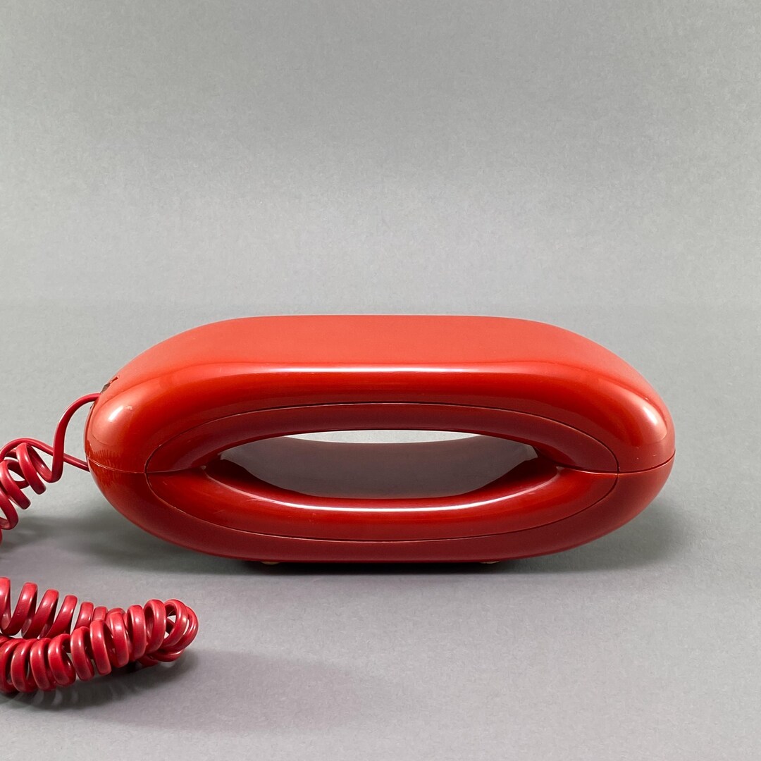 1980s Space Age Design Telephone, Vintage Landline Phone, Mid Century ...