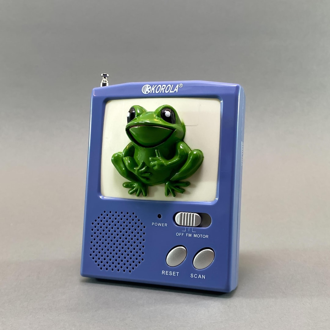 1990s Talking Radio, Vintage Funny Frog FM Radio, Novelty Retro ...
