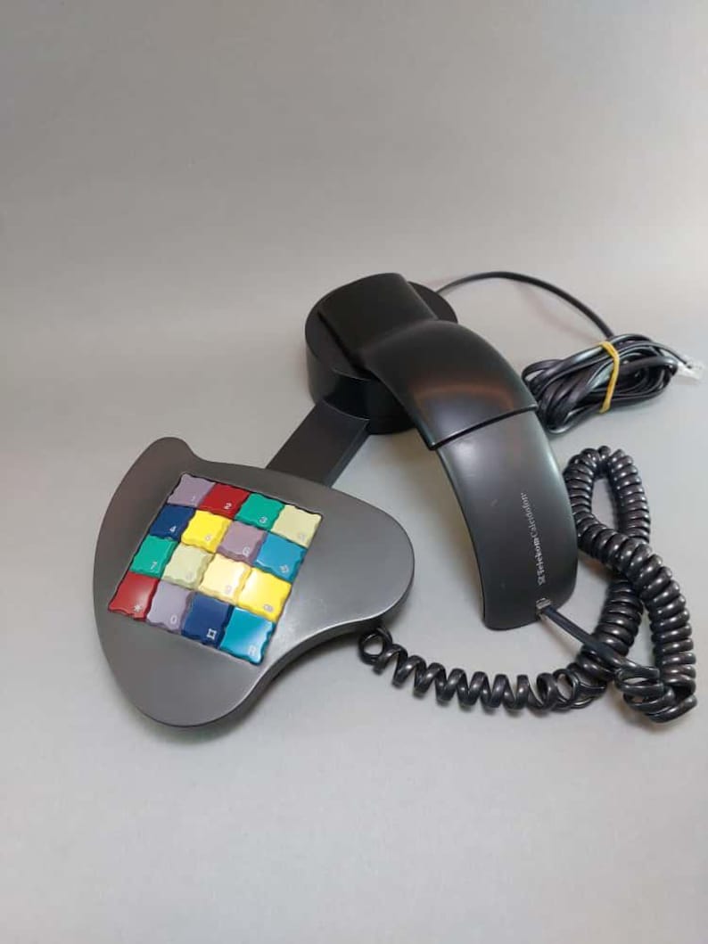 1980s Telemania Rainbow Phone: Vintage Postmodern Landline Decor - Etsy