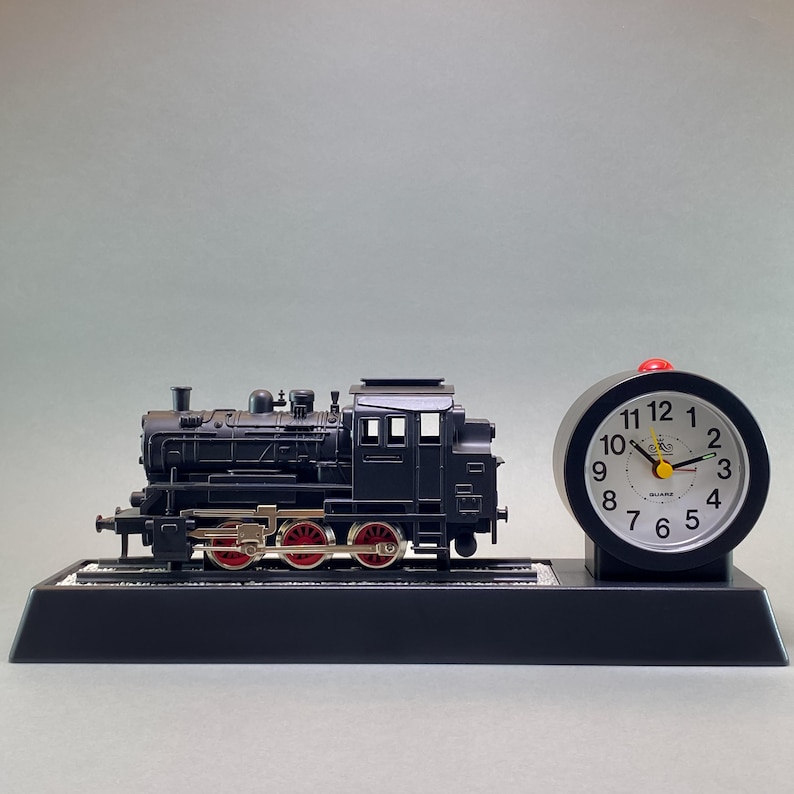 1990s Locomotive Train Alarm Clock, Vintage Meister Anker Animated ...
