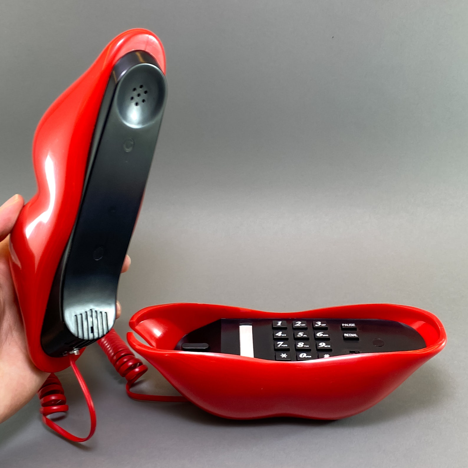1990s Pop Art Lips Telephone, Vintage Landline Novelty Telephone, Retro ...