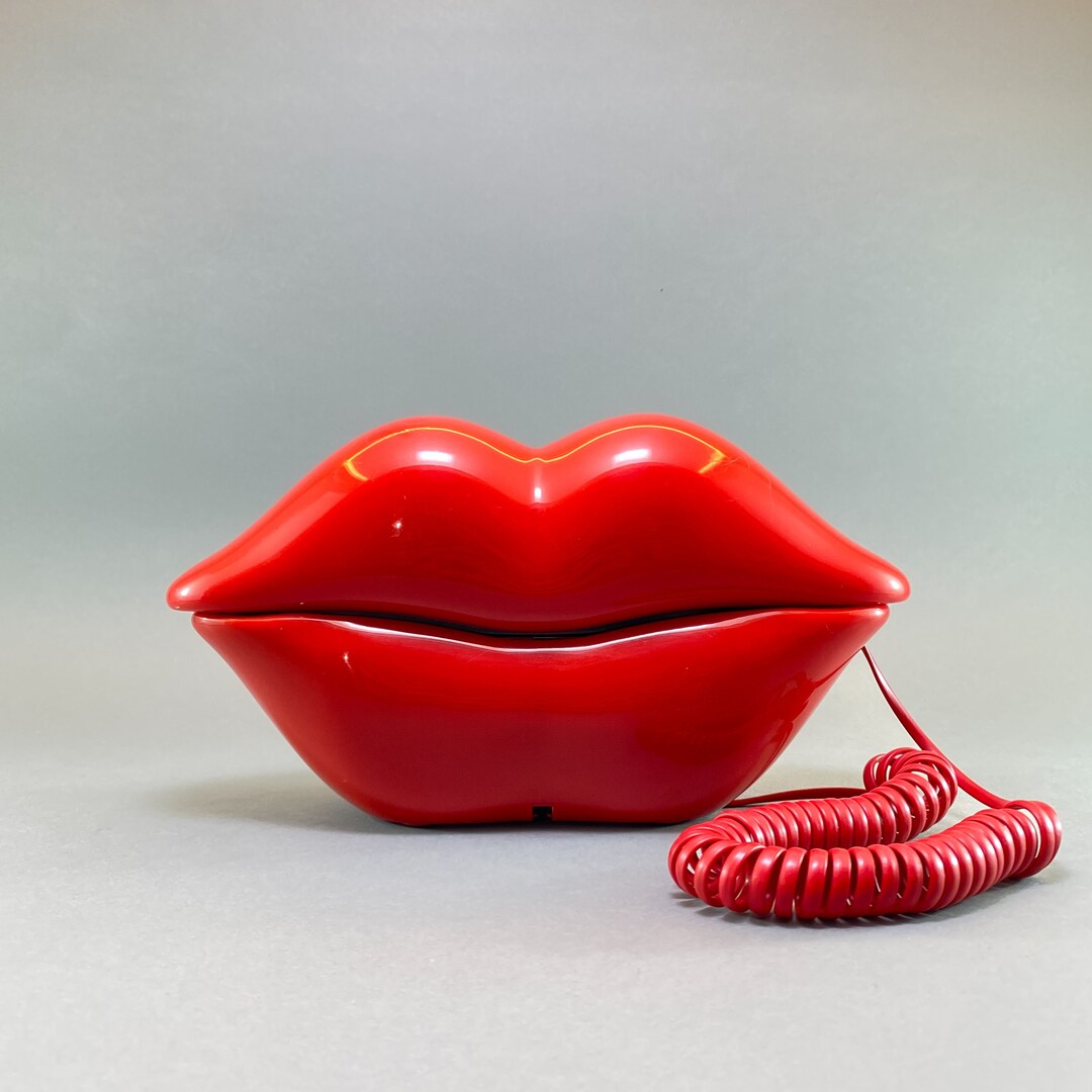 1990s Pop Art Lips Telephone, Vintage Landline Novelty Telephone, Retro ...