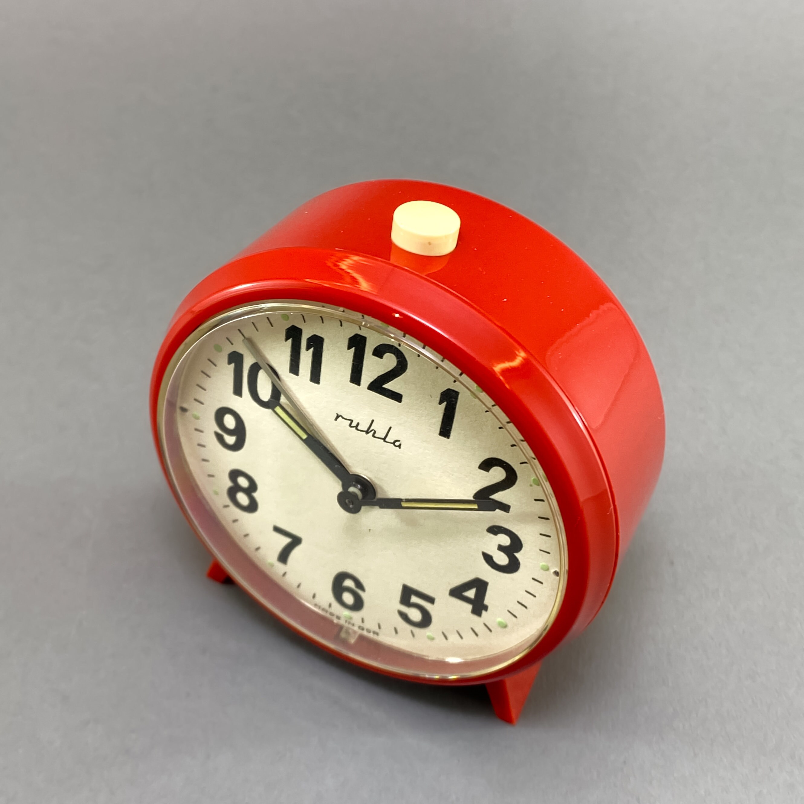 1970s Ruhla Table Clock, Vintage Pop Art Alarm Clock, Rare Mid Century ...