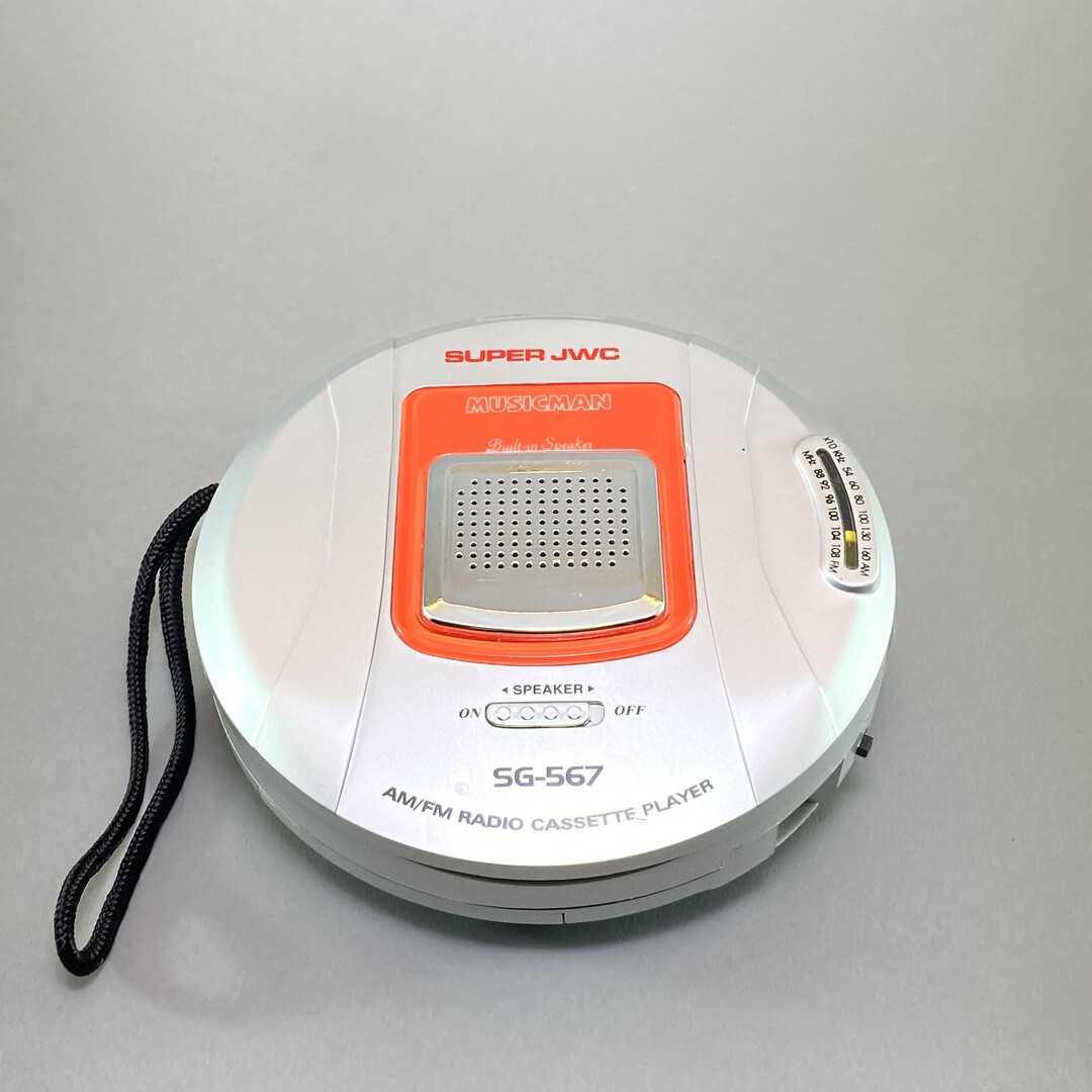 1990s Super JWC Cassette Player With Radio, Vintage Portable Tape ...