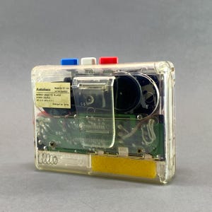 1980s Cassette Player, Vintage Super Rare Transparent Tape Player ...