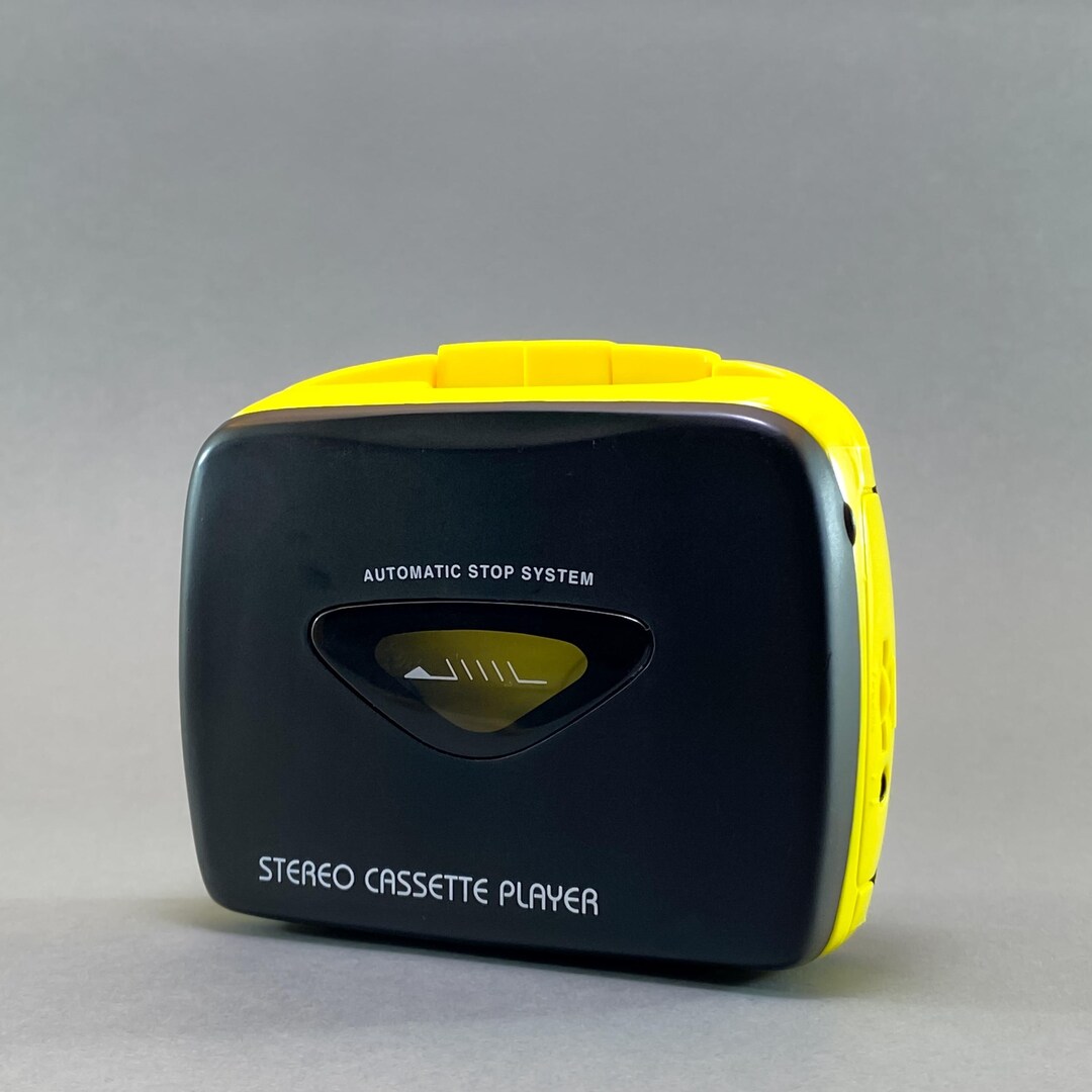 1990s Pop Art Cassette Player, Vintage Portable Tape Player, Retro ...