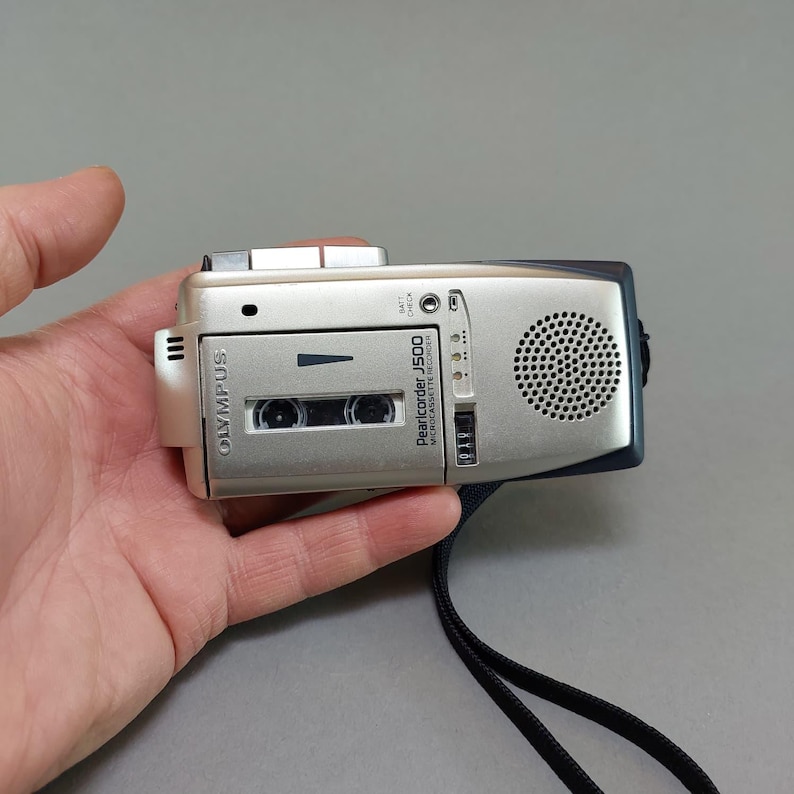 Olympus Pearlcorder J500 Microcassette Recorder, Vintage Voice Recorder ...