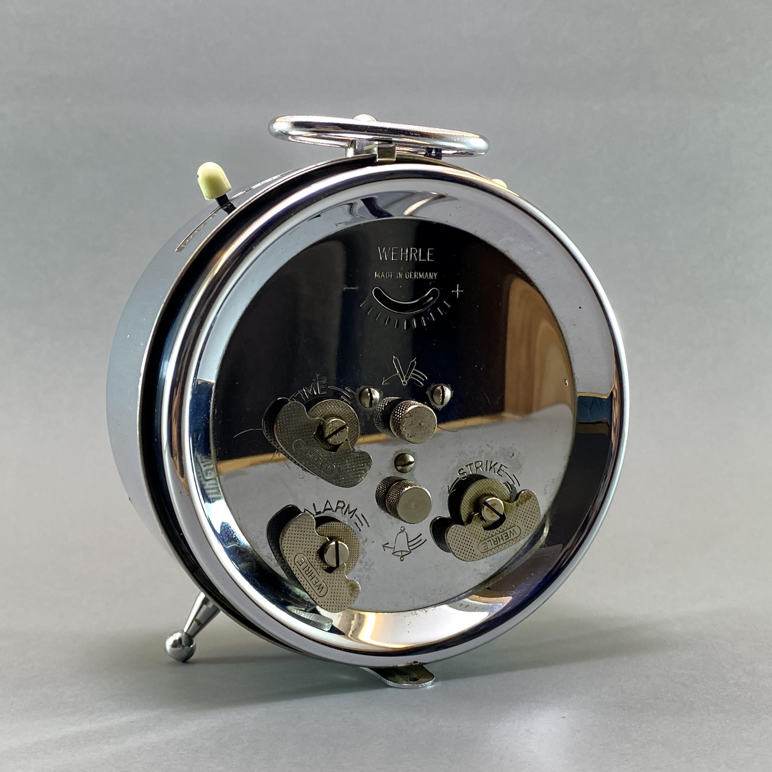 1960s Super Rare Wehrle Sapphire Jewelled Table Clock, Vintage German ...