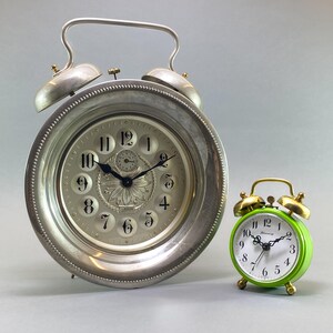 1950s Kaiser Table Clock, Vintage Big Size Mechanical Alarm Clock, Rare ...