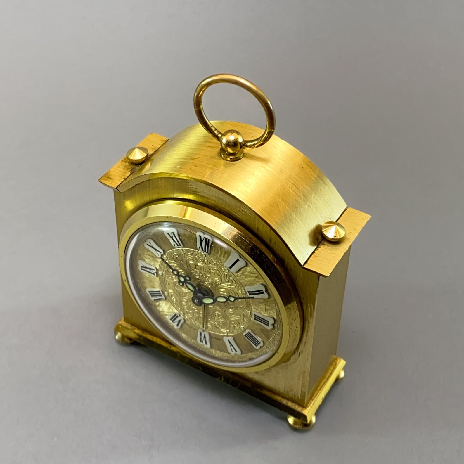 1960s Peter High Quality Table Clock, Vintage Mechanical Wind-up Clock ...