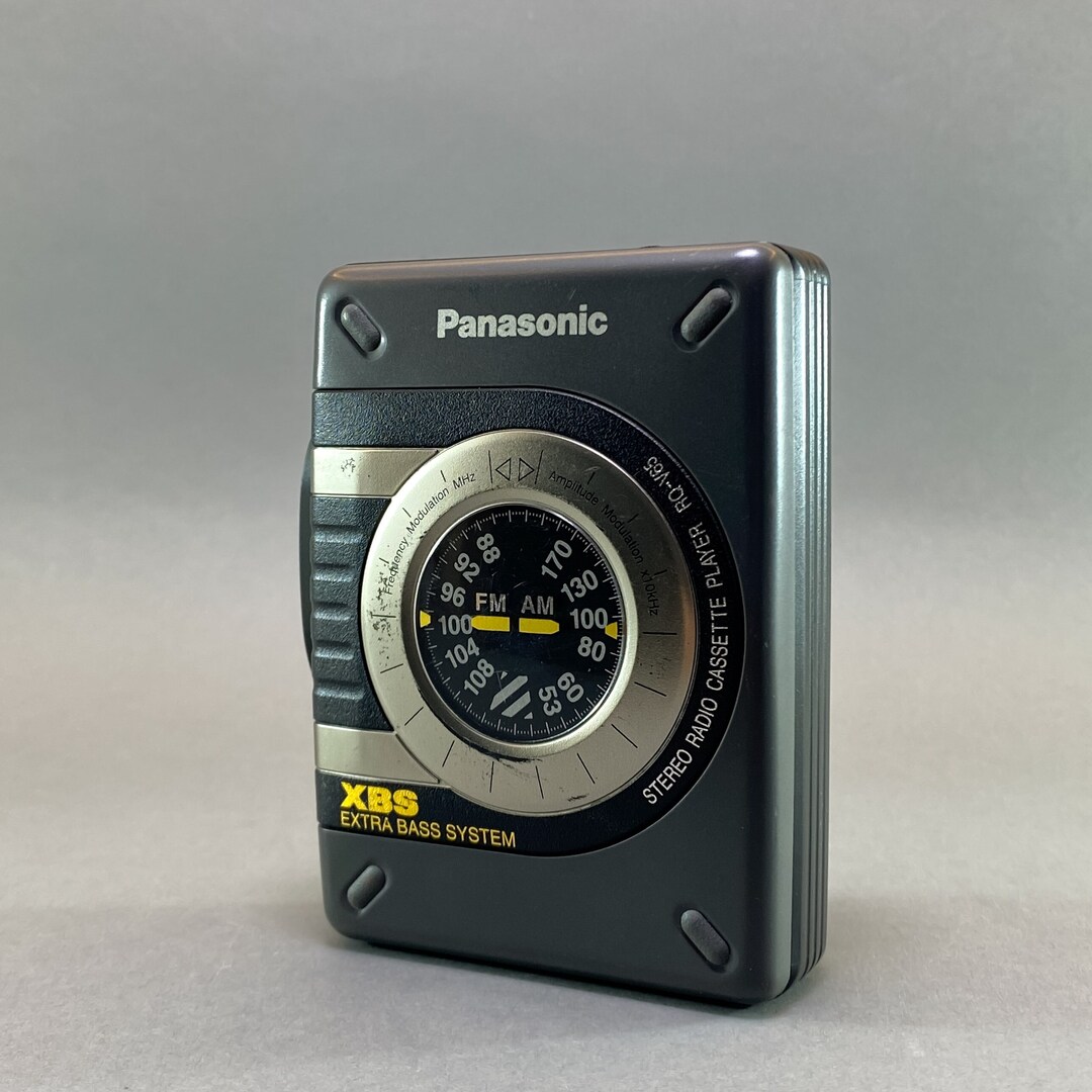 1990s Panasonic Cassette Player, FM-AM Band Radio, Vintage Portable ...