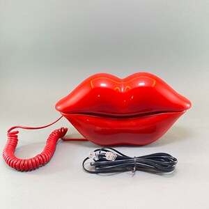 1990s Pop Art Lips Telephone, Vintage Landline Novelty Telephone, Retro ...