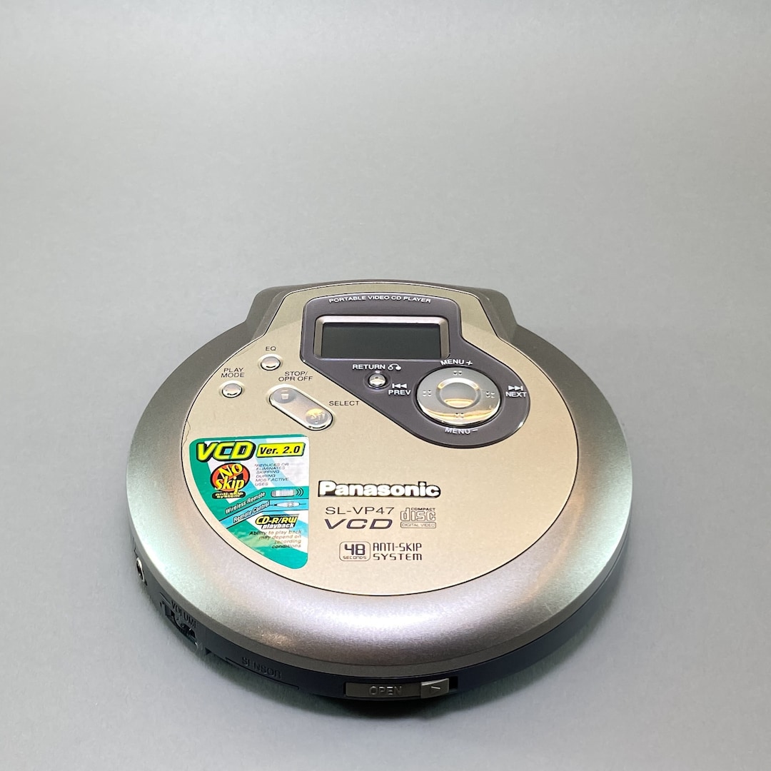 1990s Panasonic Vcd Player, Vintage Portable Cd-video Cd Player, Mp3 Player, Retro Disc Player ...