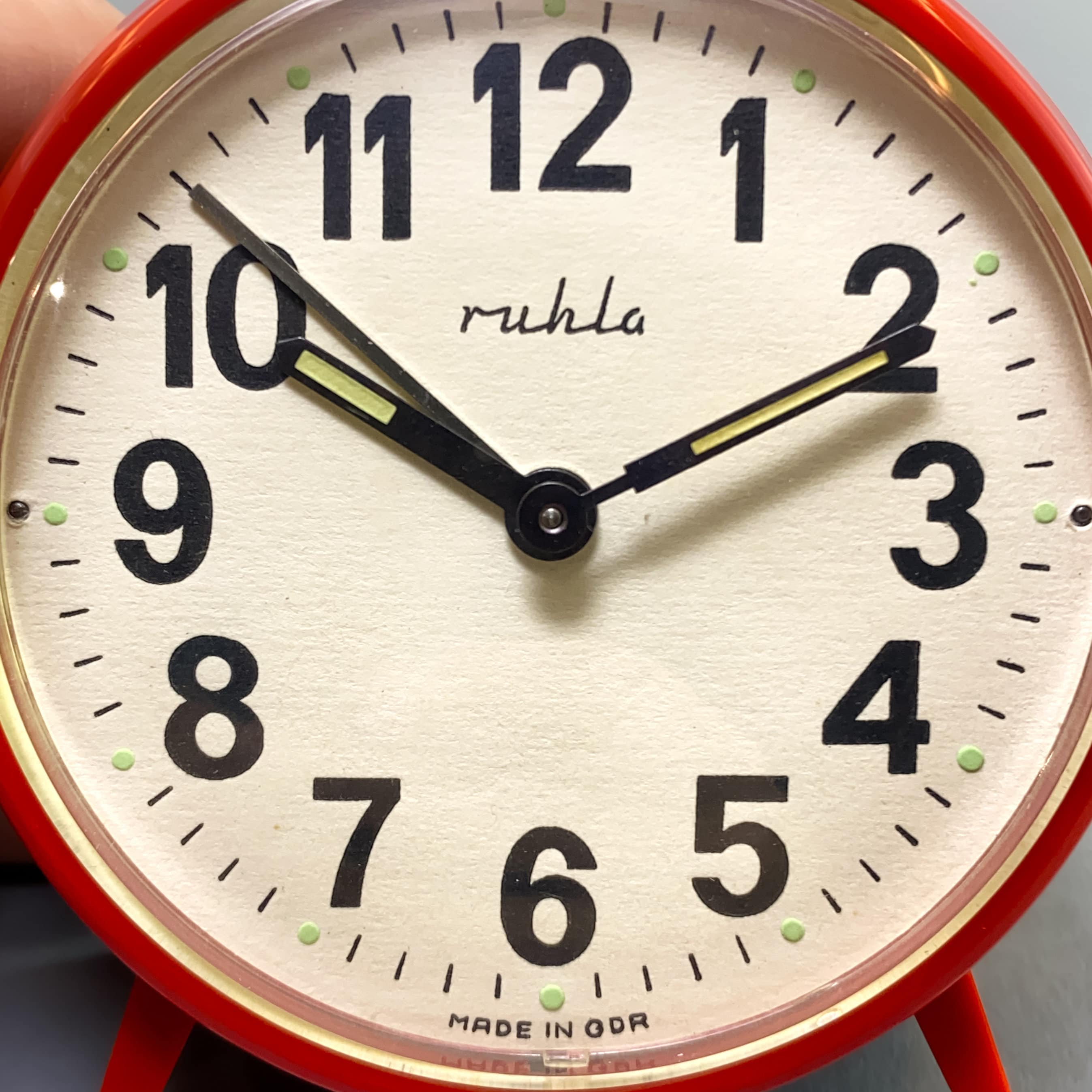 1970s Ruhla Table Clock, Vintage Pop Art Alarm Clock, Rare Mid Century ...