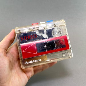 1980s Cassette Player, Vintage Super Rare Transparent Tape Player ...