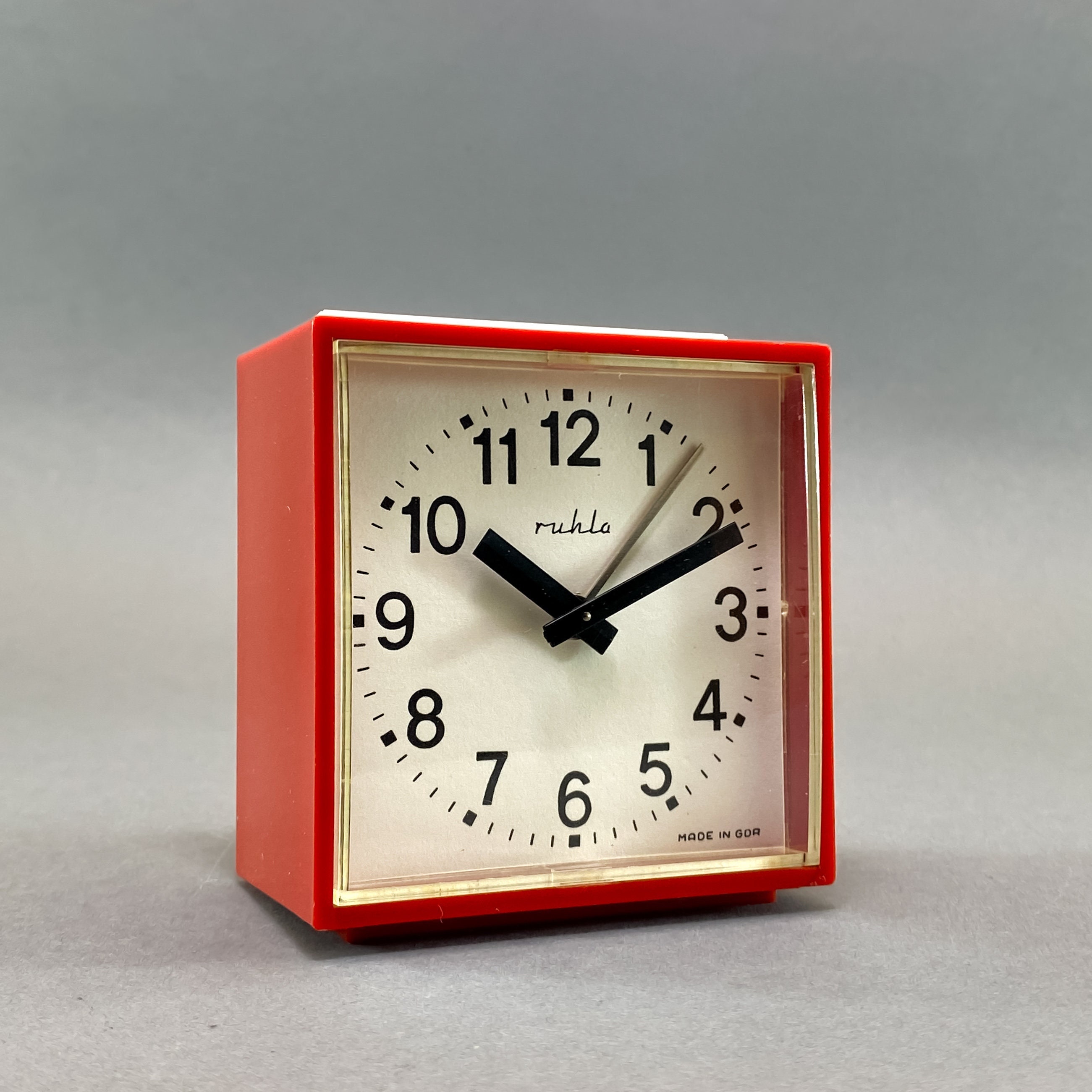 1970s Ruhla Table Clock, Vintage Pop Art Alarm Clock, Rare Mid Century ...