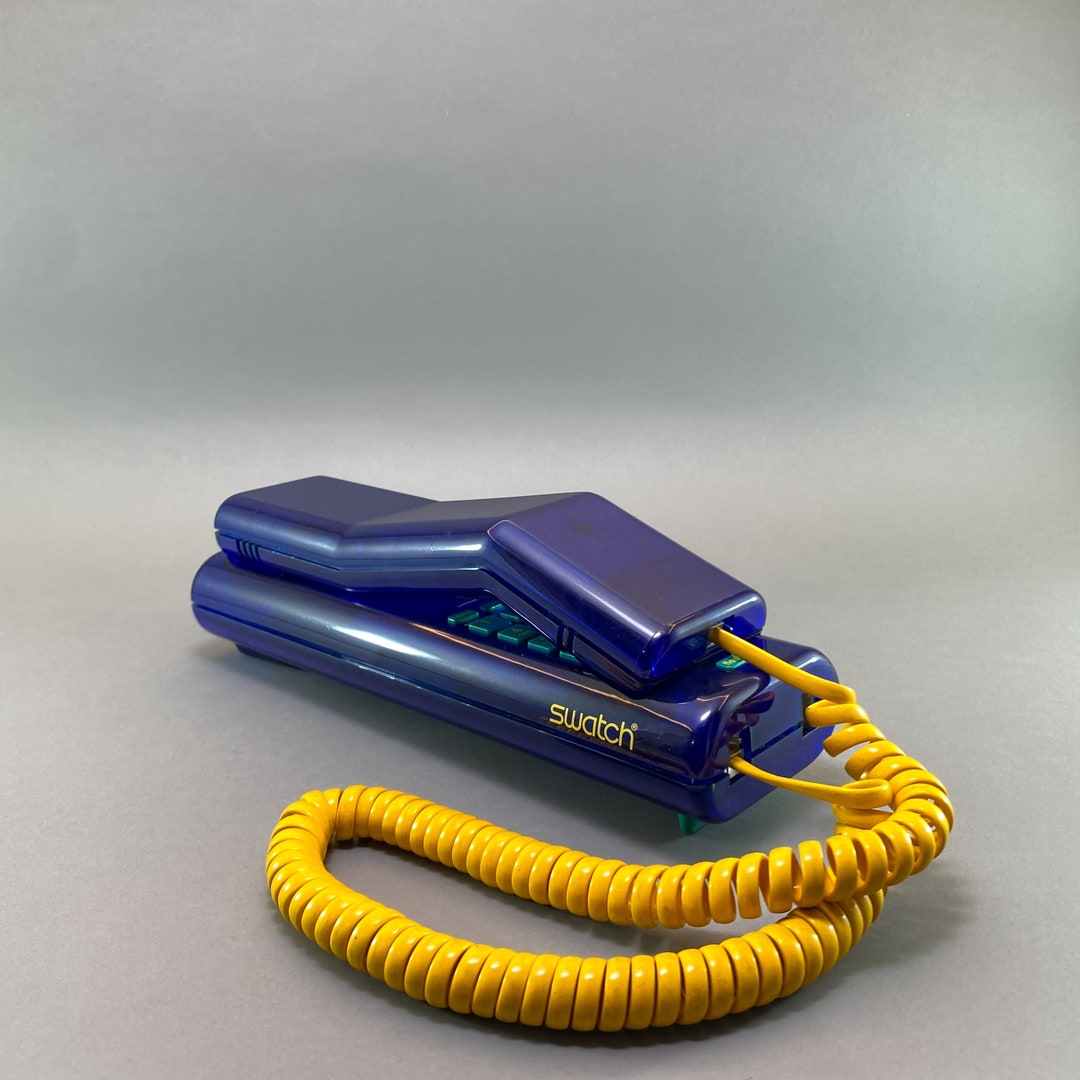 1980s Swatch Twin Phone, Vintage Swatch Deluxe Landline Telephone, Rare ...