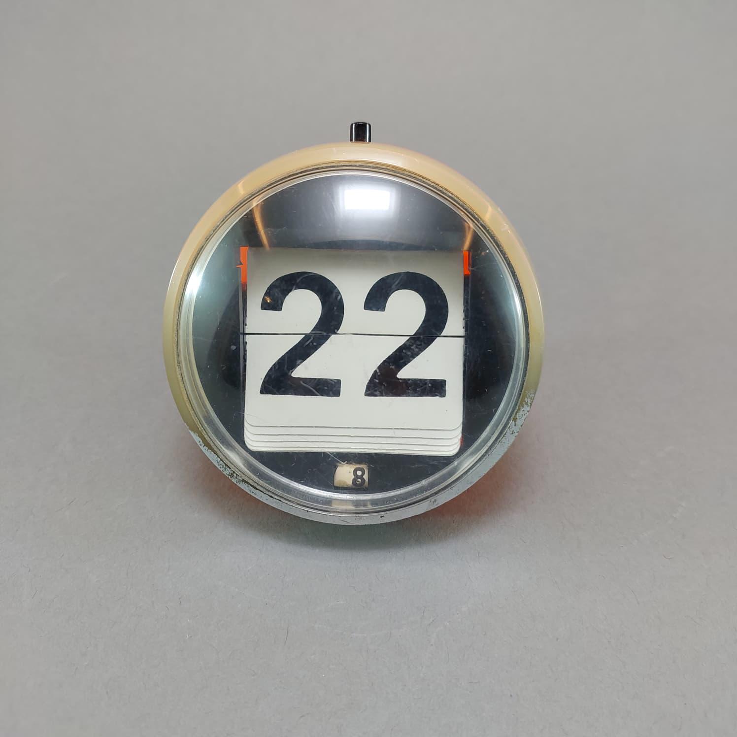1970s Orange Ball Flip Calendar, Vintage Space Age Desk Decor - Etsy