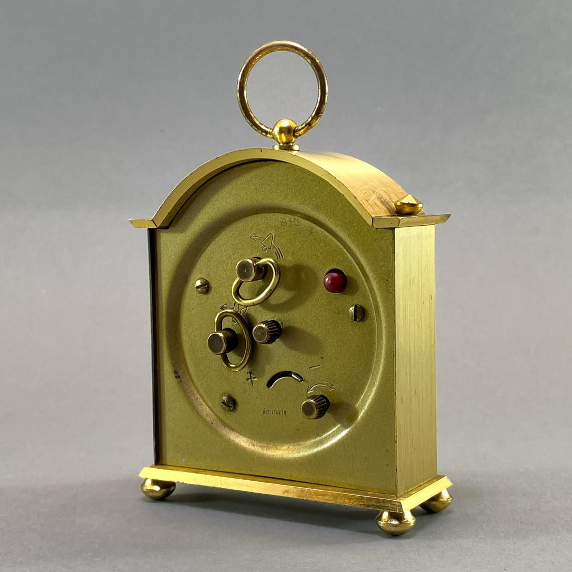 1960s Peter High Quality Table Clock, Vintage Mechanical Wind-up Clock ...