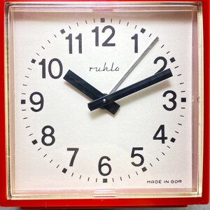 1970s Ruhla Table Clock, Vintage Pop Art Alarm Clock, Rare Mid Century ...