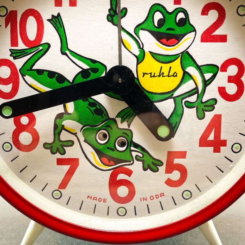 1970s Animated Clock, Vintage Ruhla Frog Theme Table Clock, New Old ...