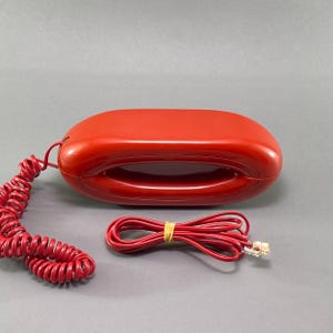 1980s Space Age Design Telephone, Vintage Landline Phone, Mid Century ...
