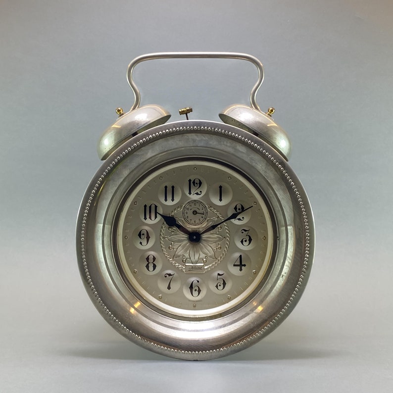 1950s Kaiser Table Clock, Vintage Big Size Mechanical Alarm Clock, Rare ...