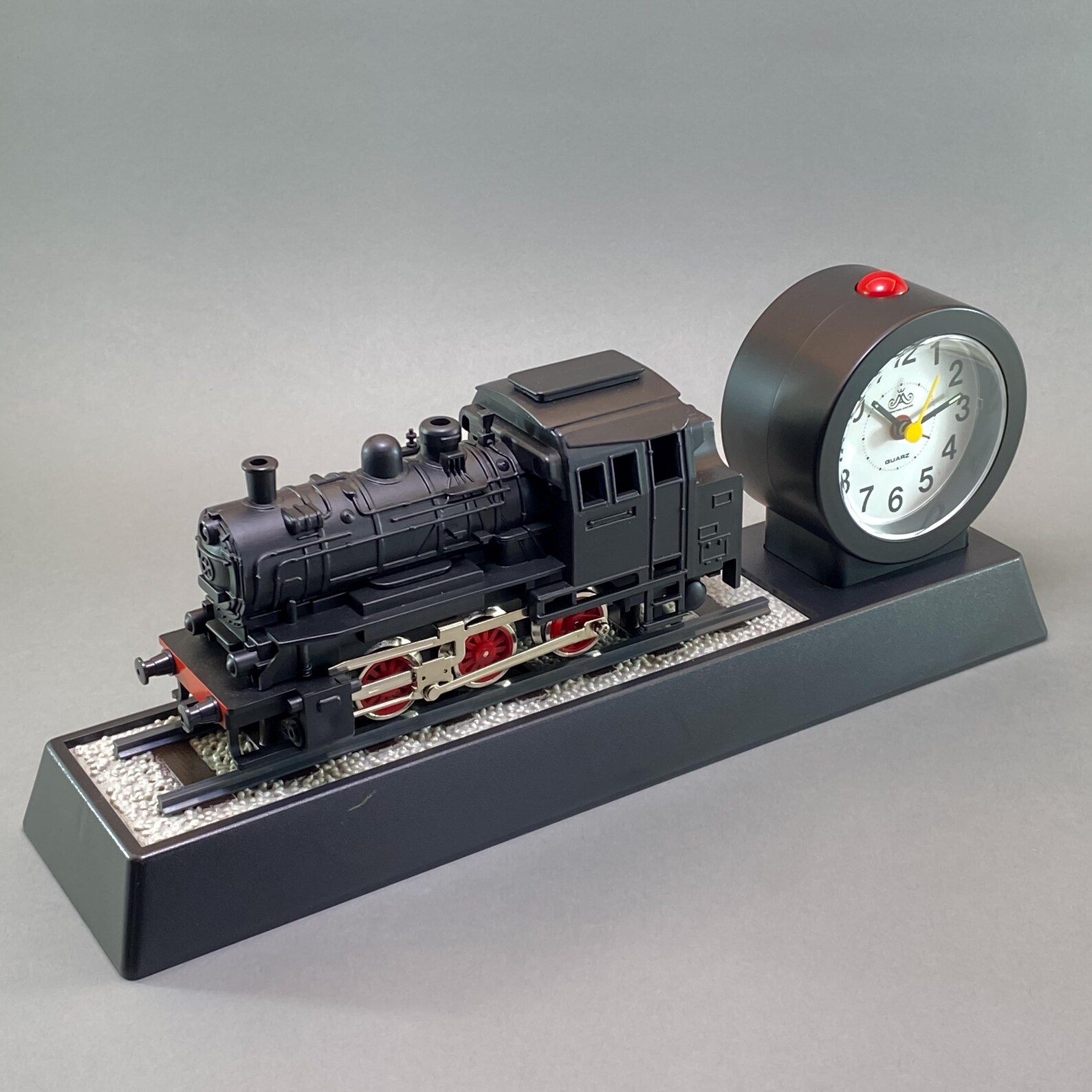 1990s Locomotive Train Alarm Clock, Vintage Meister Anker Animated ...