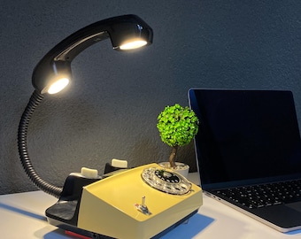 1960s Telephone Lamp, Vintage Rotary Phone Lamp, Restored Unique Home ...