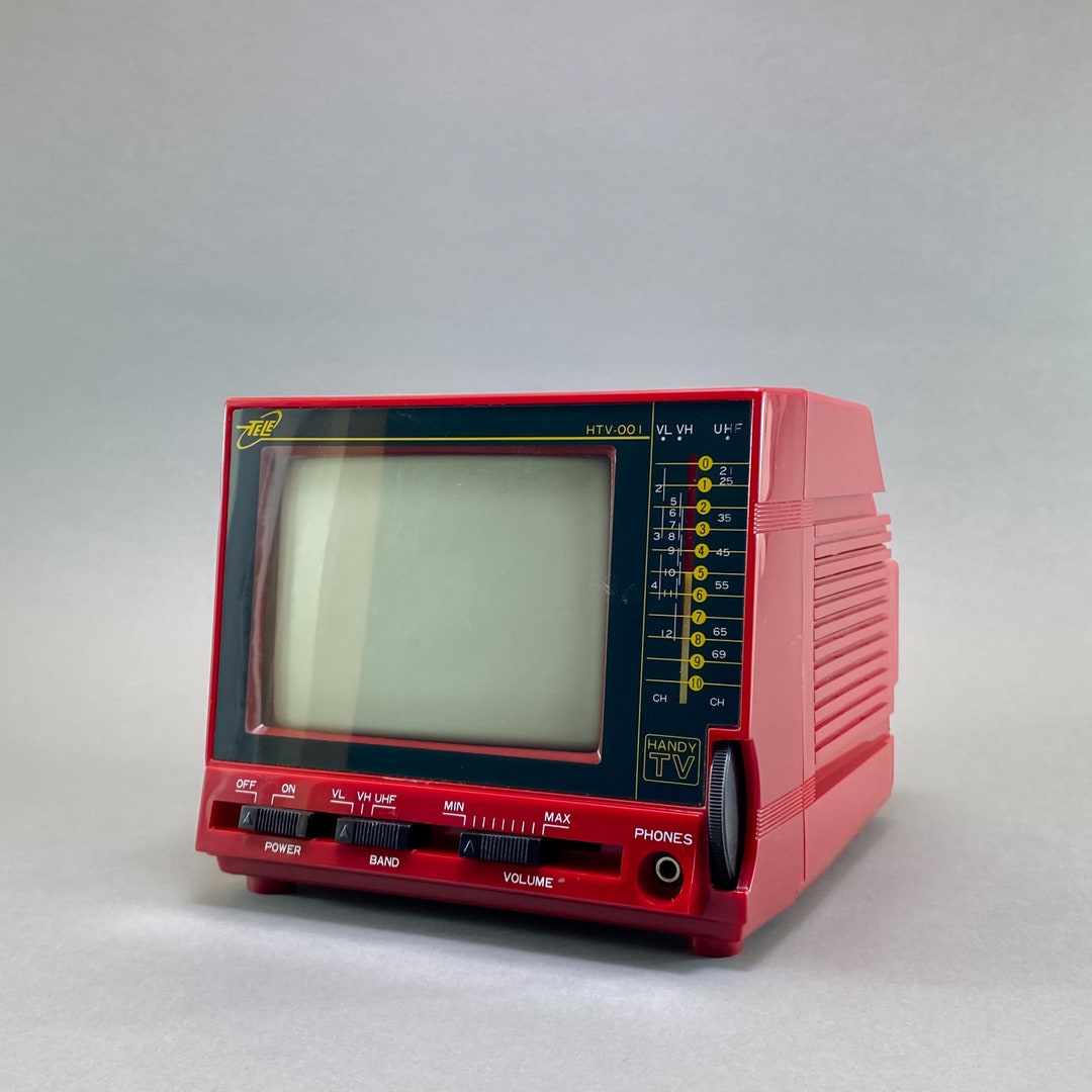 1980s Pop Art Television With Radio, Vintage Mini TV, Rare, Collectible ...