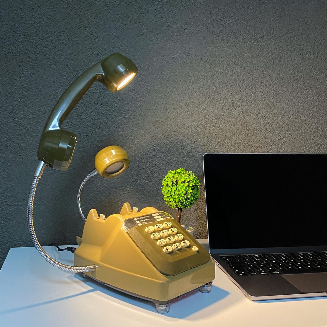 Telephone Lamp, Vintage Phone Lamp, Restored Unique Home and Office ...