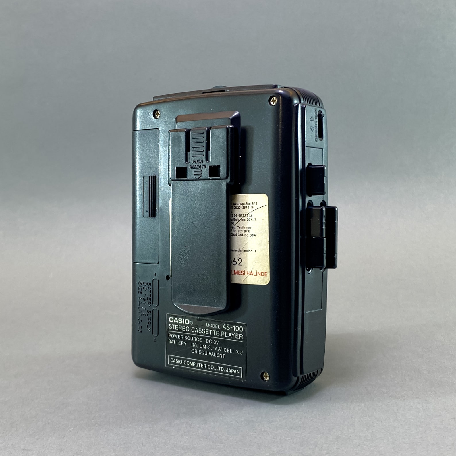 1990s Casio Cassette Player, Vintage Casio Portable Cassette Tape ...