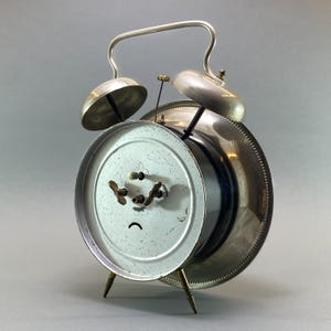 1950s Kaiser Table Clock, Vintage Big Size Mechanical Alarm Clock, Rare ...