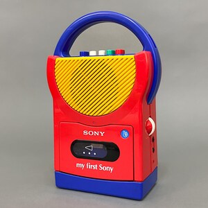 1991 My First Sony Cassette Player, Built in Speaker, Vintage Tape ...