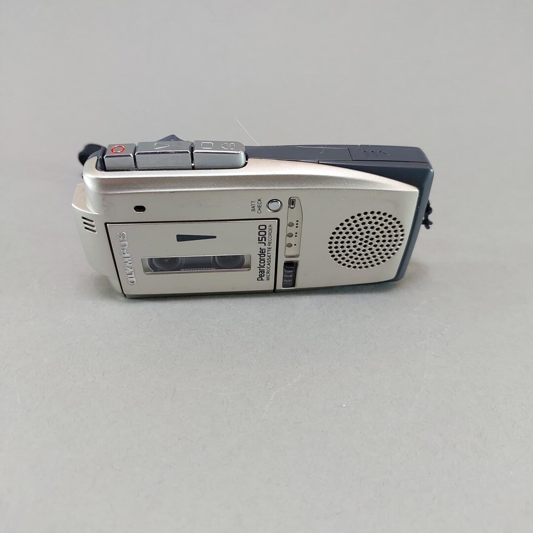 Olympus Pearlcorder J500 Microcassette Recorder, Vintage Voice Recorder ...