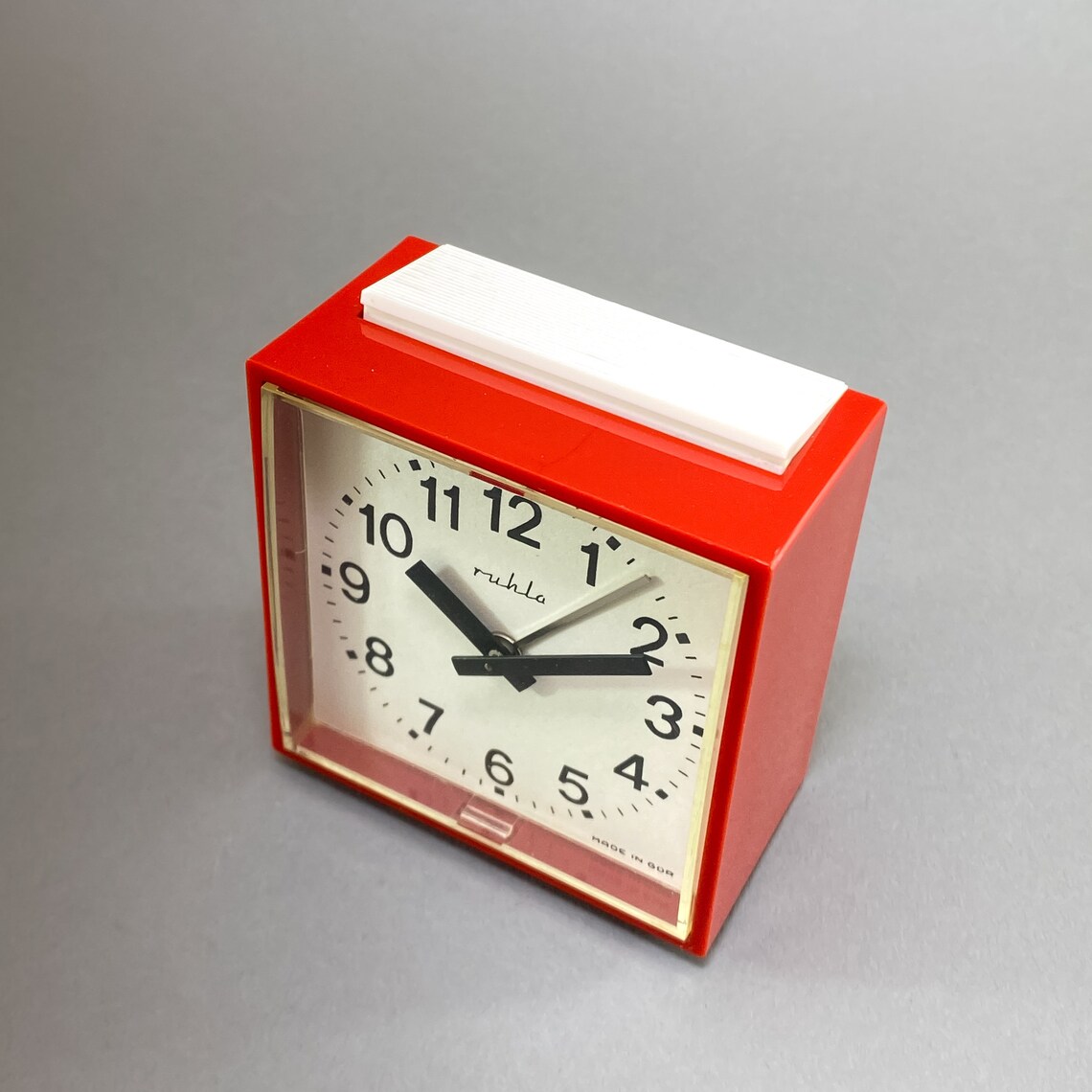 1970s Ruhla Table Clock, Vintage Pop Art Alarm Clock, Rare Mid Century ...