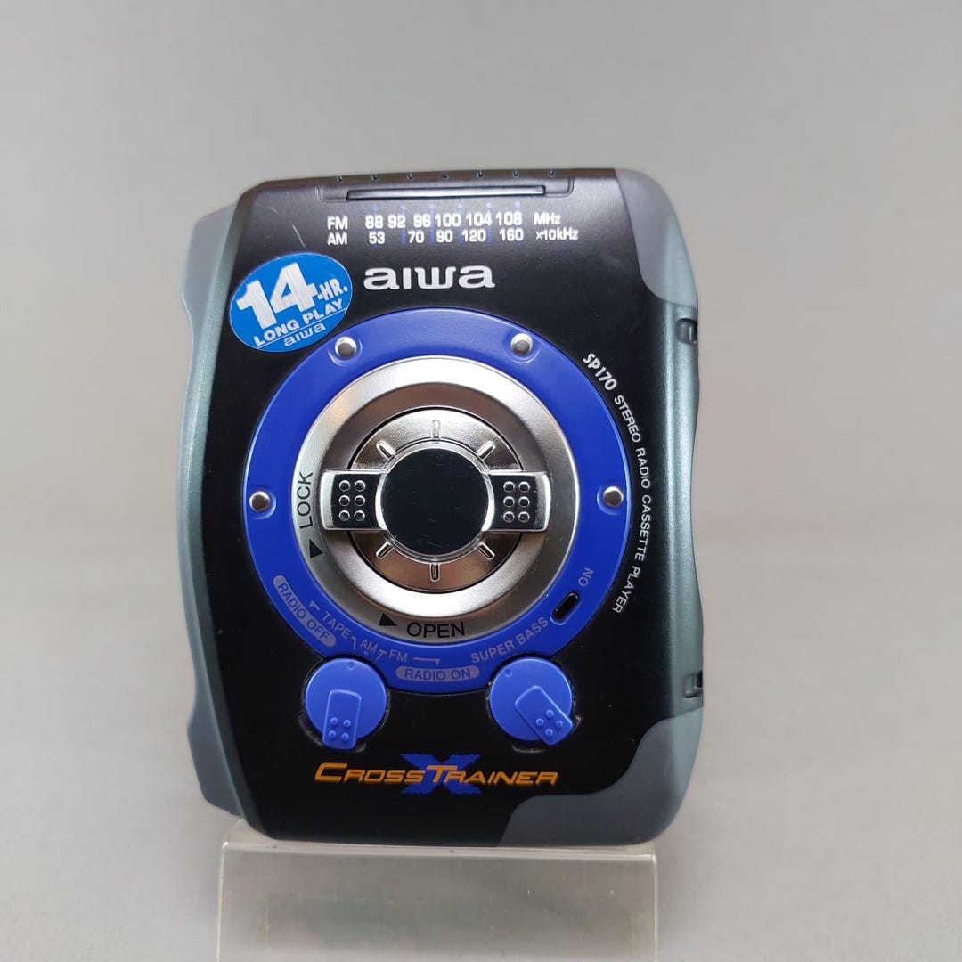 Aiwa HS-SP170 Portable Cassette Player – FM/AM Stereo Radio, Cross ...