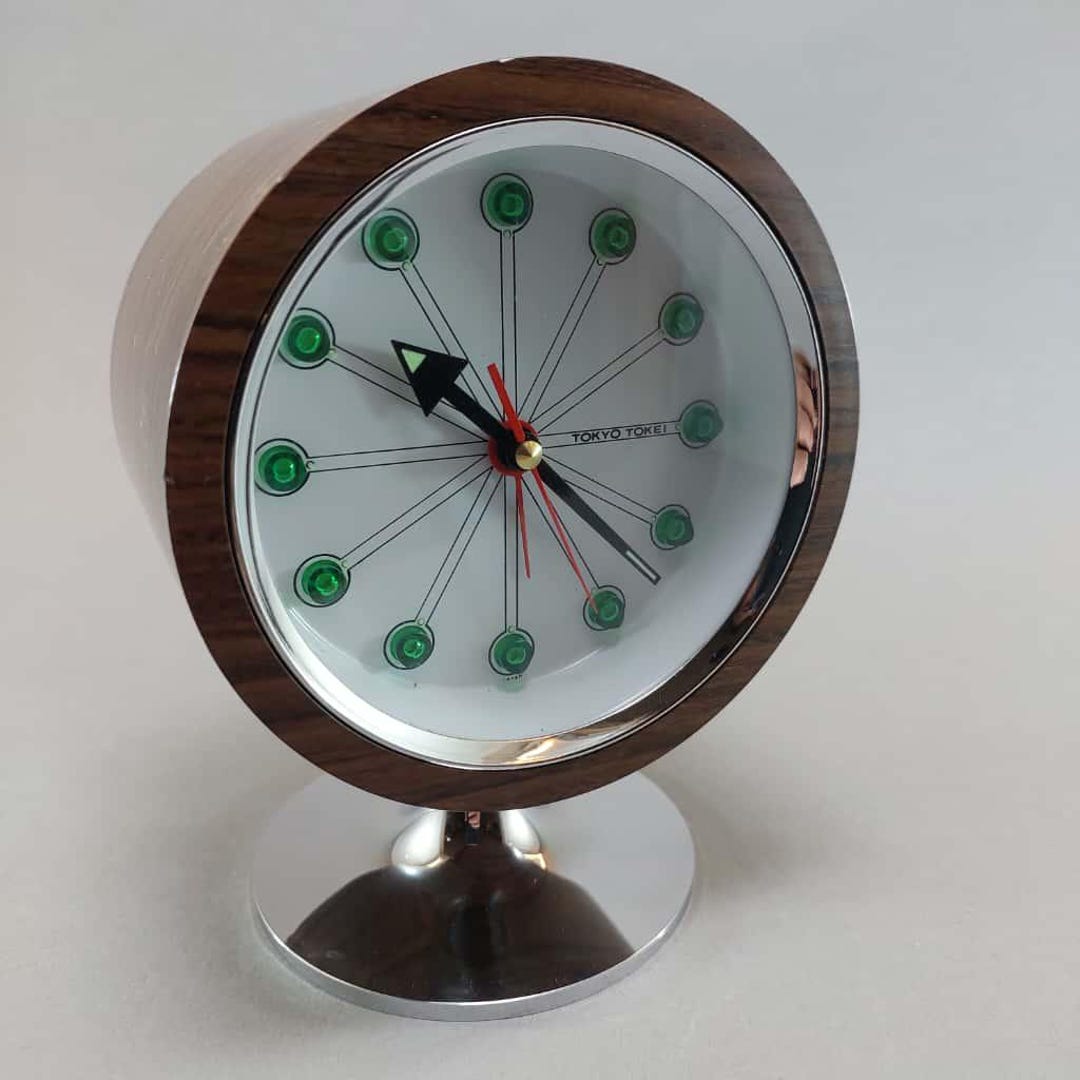 Vintage Tokyo Tokei Table Clock: Japanese Space Age Decor - Etsy