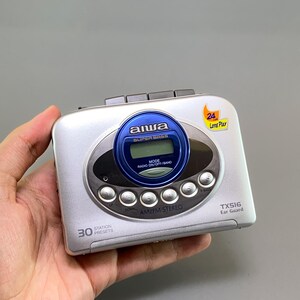 1990s Aiwa Cassette Player With Radio, Vintage Portable Tape Player, FM ...