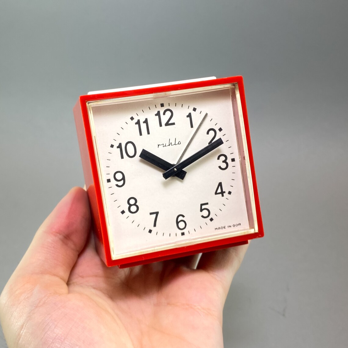 1970s Ruhla Table Clock, Vintage Pop Art Alarm Clock, Rare Mid Century ...