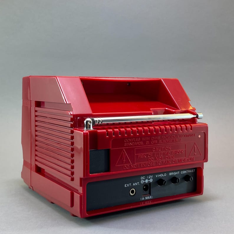 1980s Pop Art Television With Radio, Vintage Mini TV, Rare, Collectible ...