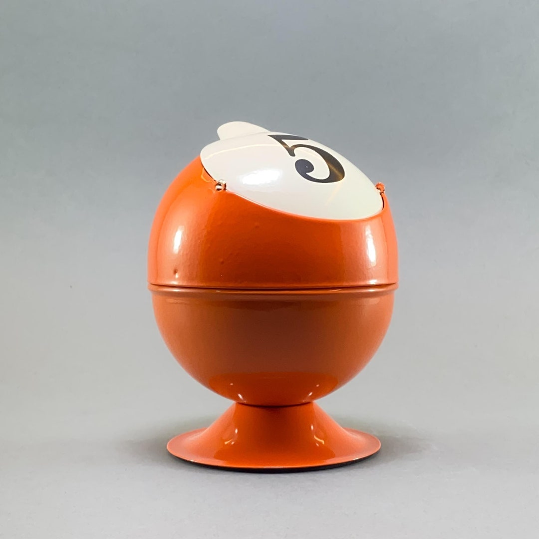 Vintage Space Age Design Ashtray, Billiard Ball Pedestal Ashtray ...