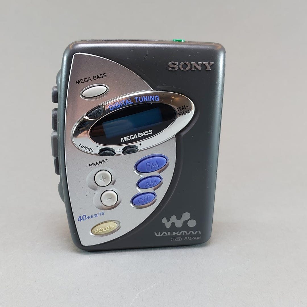 1990s Sony Walkman WM-FX241, Vintage Cassette Player With Mega Bass - Etsy