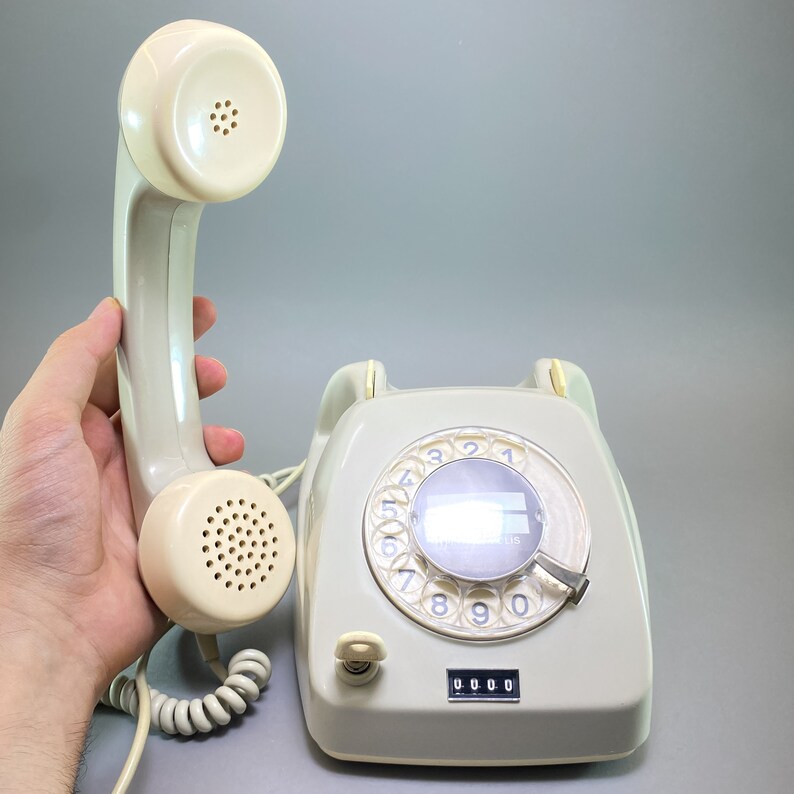 1960s Feuer Notruf Rotary Telephone, Vintage Landline Counter Phone ...