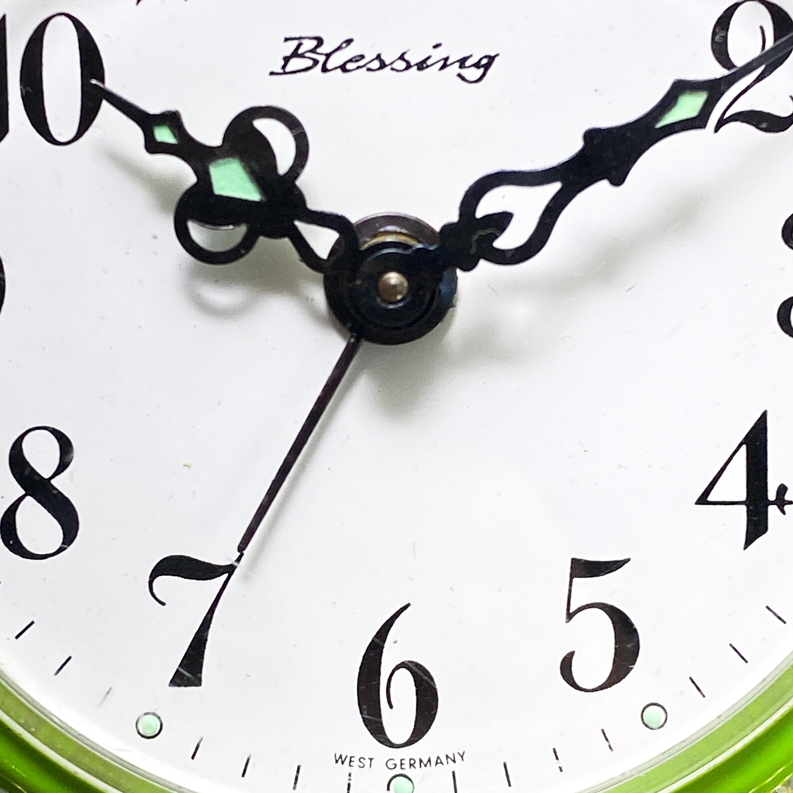 1970s Blessing Table Clock, Vintage Mechanical Alarm Clock, Rare Mid ...