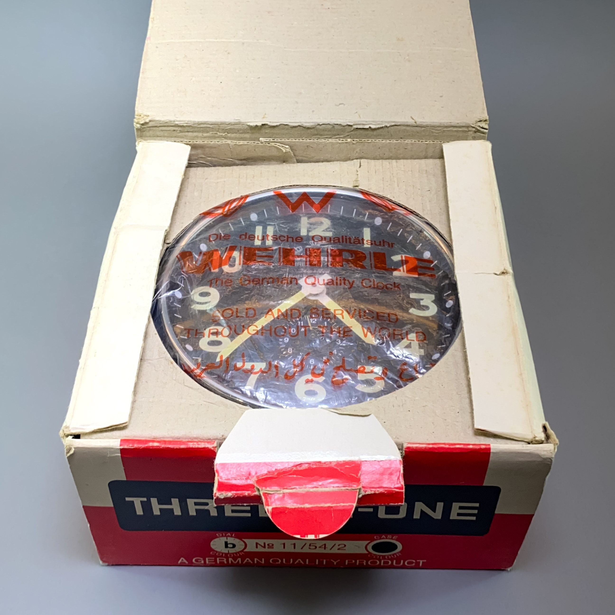 1960s Wehrle Table Clock, New Old Stock Vintage Wehrle Three in One ...